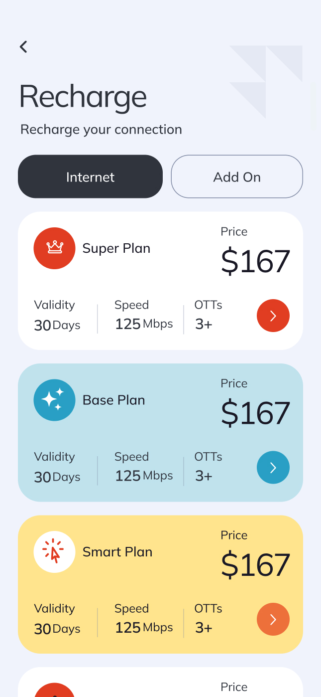 Mayajaal- A internet provider app Figma Template by WordPress-Studio